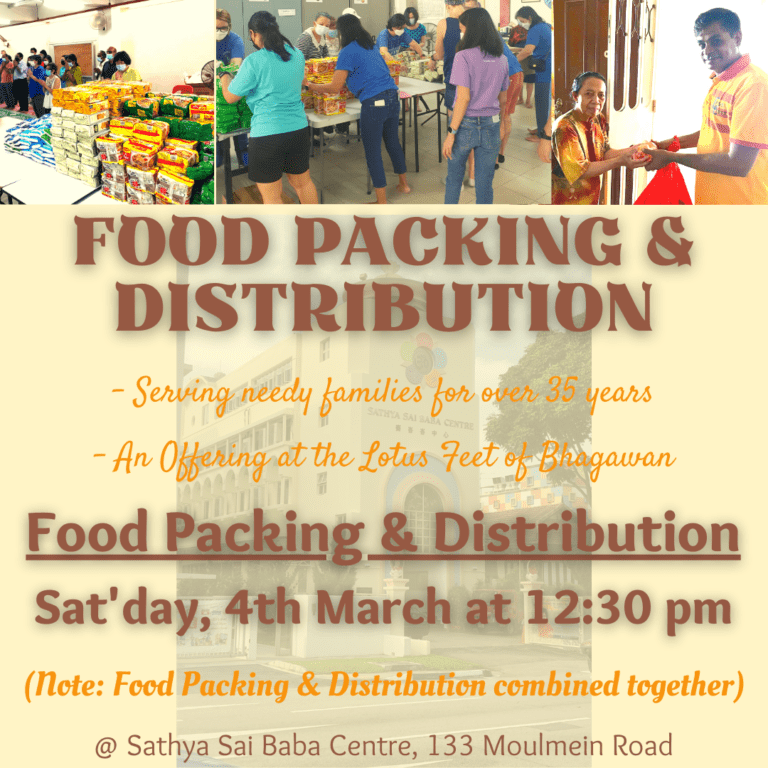 Food Packing & Distribution - March 2023 - Sri Sathya Sai Society ...